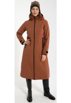 Brick lange regenjas Danesandur Winter Coat van Danefae