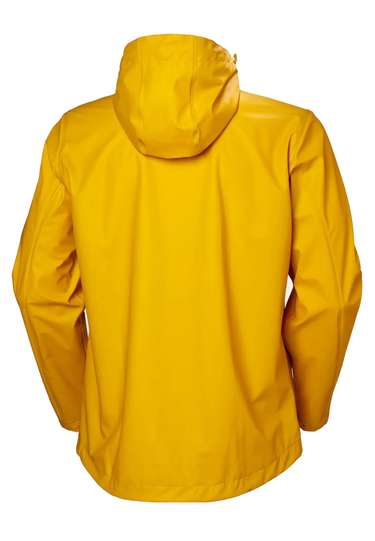 Gele heren regenjas Moss Rain Jacket van Helly Hansen