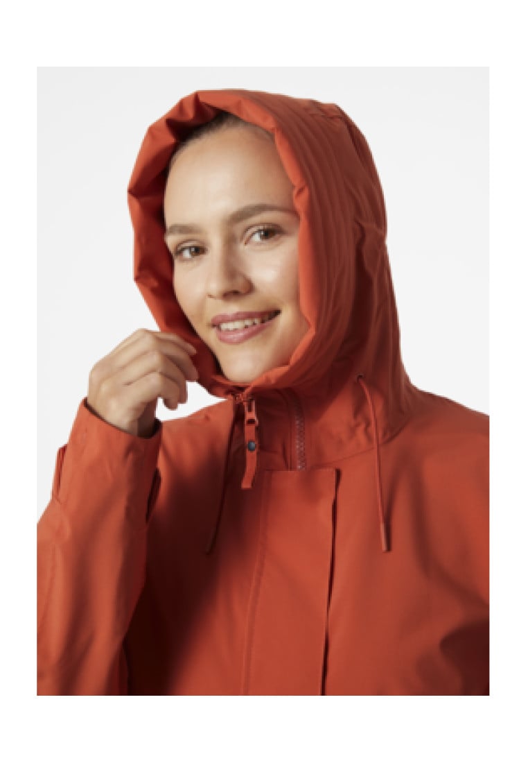 Terracotta dames regenjas Victoria van Helly Hansen - Regenpakhuis